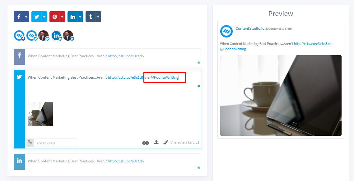 August 2017 Product Update: Author Mentions, Replug Integration, and More - ContentStudio Blog