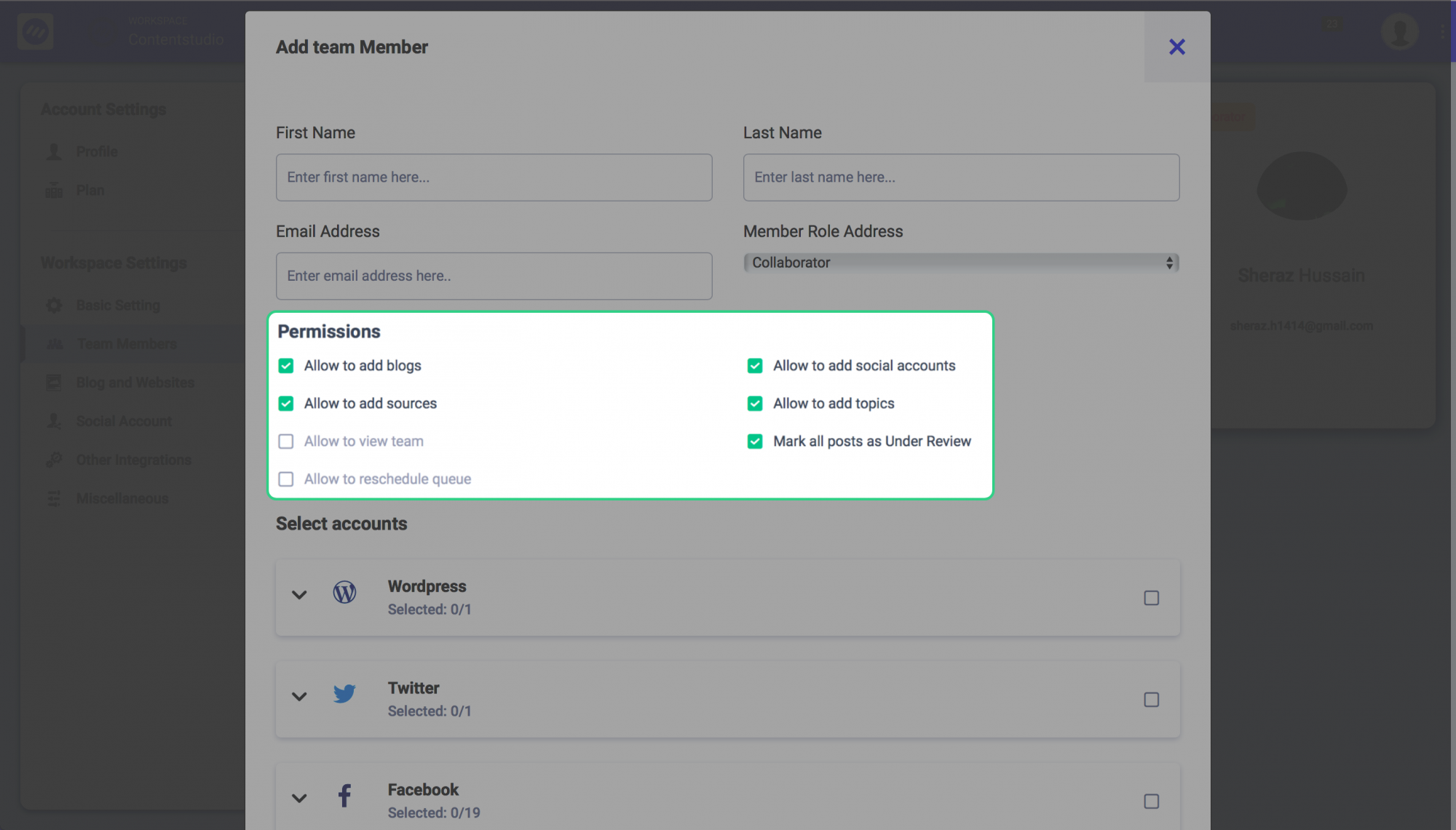 Workspaces in ContentStudio - Discrete working spaces for better work ...