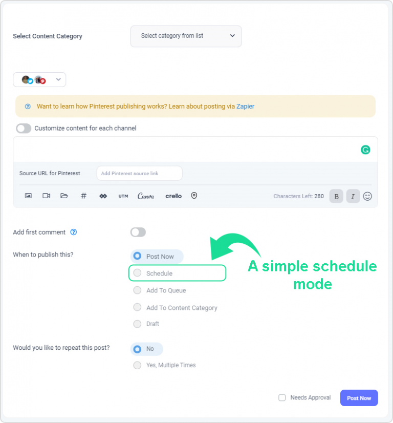 4 Awesome Ways to Schedule Social Content using ContentStudio